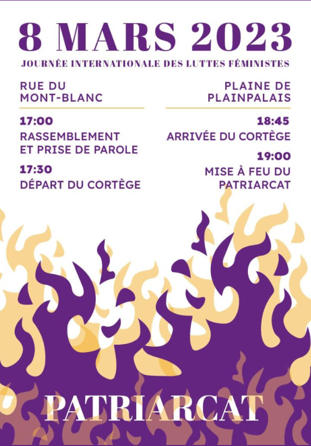 Flyer 8 mars Genève 2023 - Association découvrir